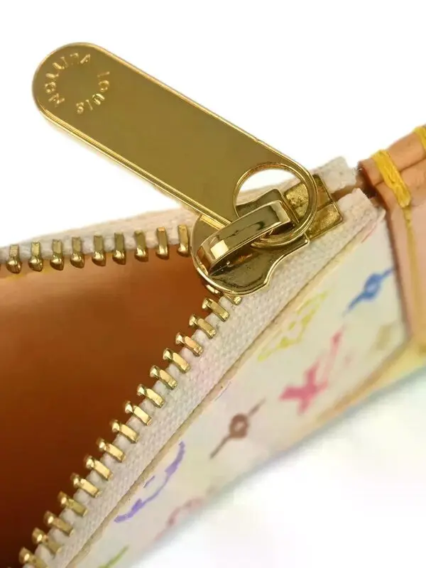 LOUIS VUITTON X Takashi Murakami 2006 Pochette Clés Coin Purse - White