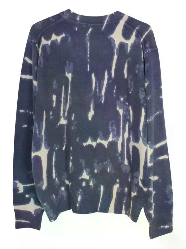 Missoni Tie-dye V-neck Cashmere Sweatshirt