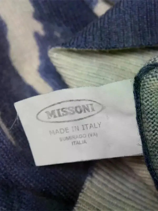 Missoni Tie-dye V-neck Cashmere Sweatshirt