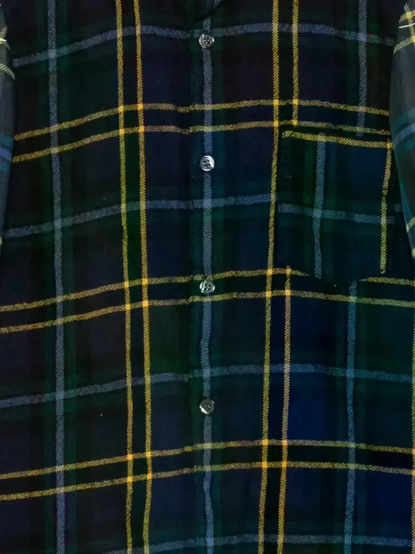 Comme Des Garçons Plaid Pattern Shirt