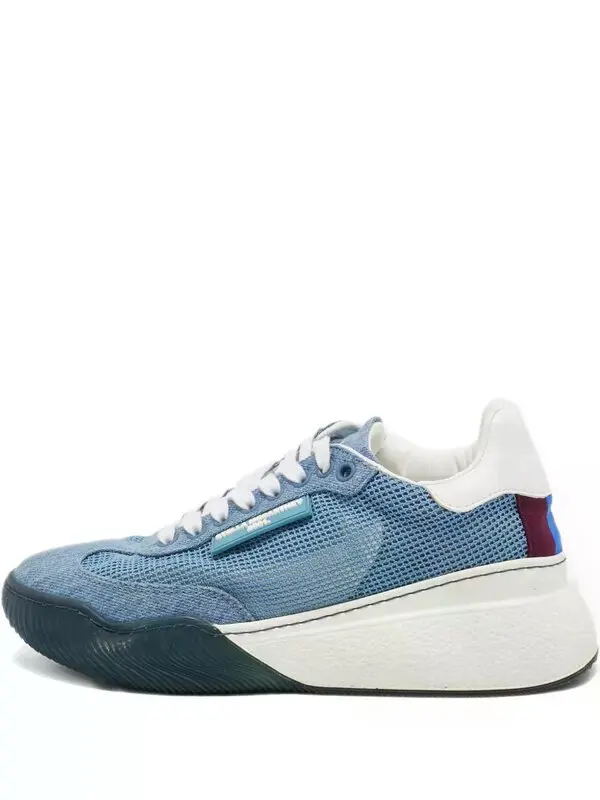 Stella McCartney Denim-mesh Platform Sneakers