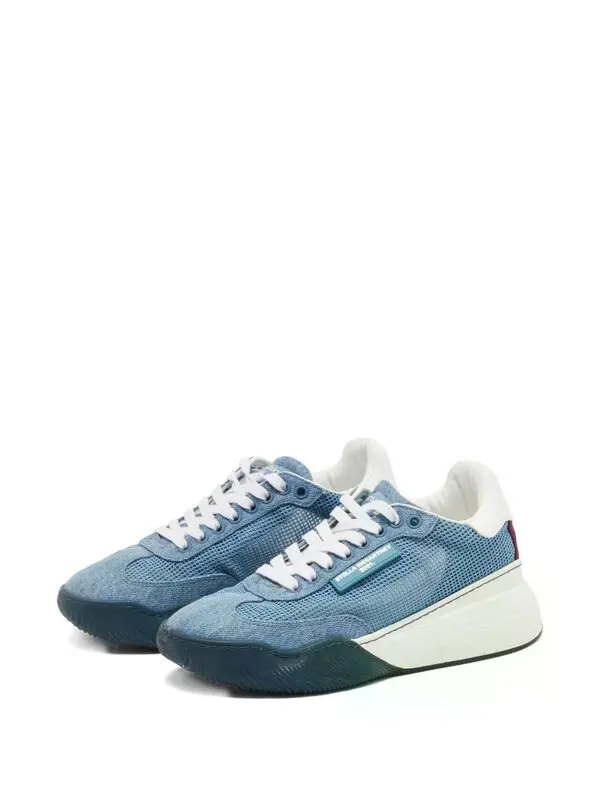 Stella McCartney Denim-mesh Platform Sneakers