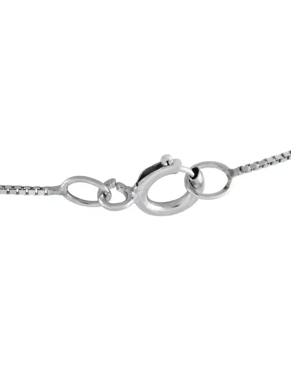 LB EXCLUSIVE 14k White Gold Diamond And Sapphire Necklace