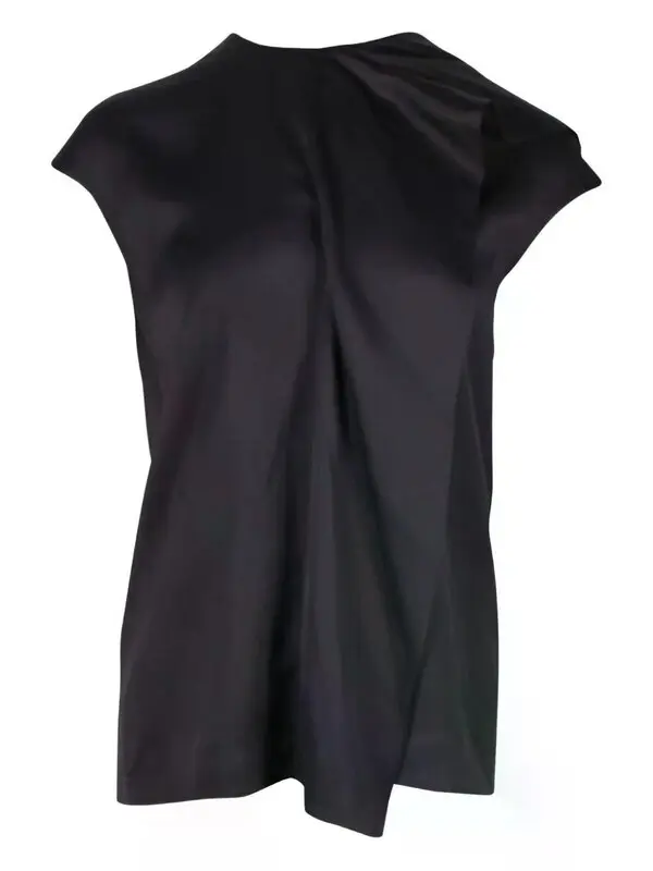 Hermès Draped-hem Silk Blouse