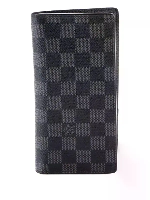 LOUIS VUITTON Brazza Wallet Damier Graphite Small Wallets - Grey