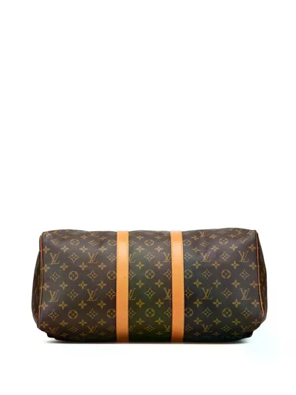 LOUIS VUITTON 1995 Monogram Keepall 45 Travel Bag - Brown