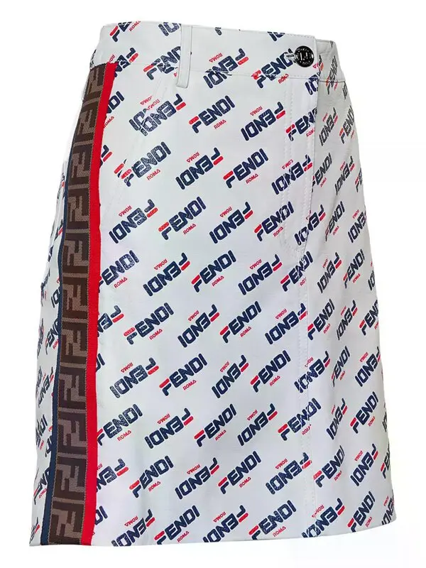Fendi Roma All-over Logo-print Skirt