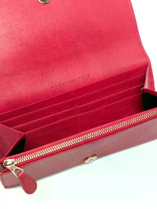 Balenciaga 2020s Leather Zip Wallet