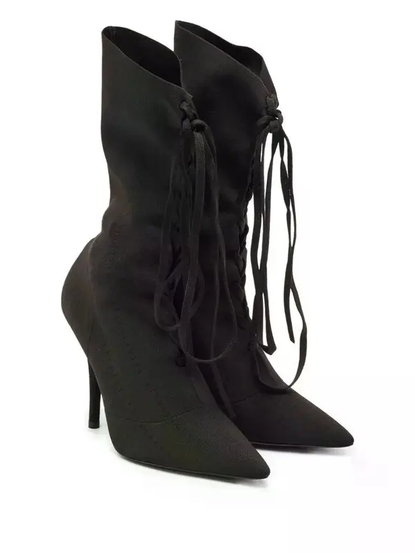 Balenciaga Lace-up Stiletto Boots