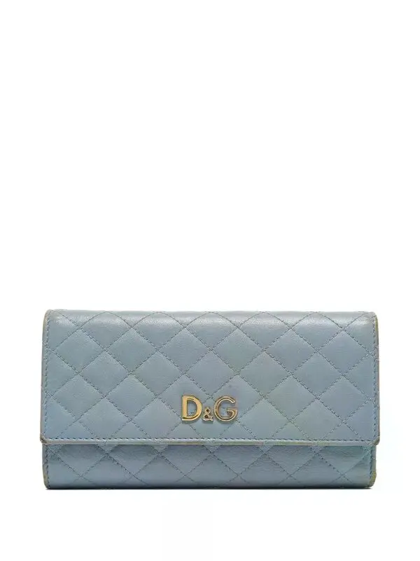 Dolce & Gabbana Quilted Leather Wallet - Blue