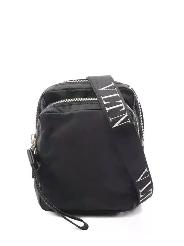 Valentino Garavani 2010s Logo-detail Messenger Bag - Black