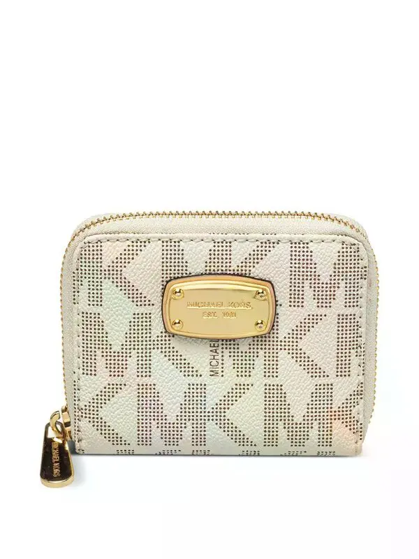 Michael Kors Pre-owned Logo-plaque Wallet - White