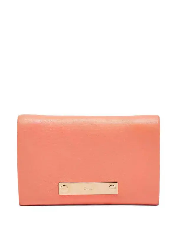 Chloé Logo-plaque Wallet - Orange
