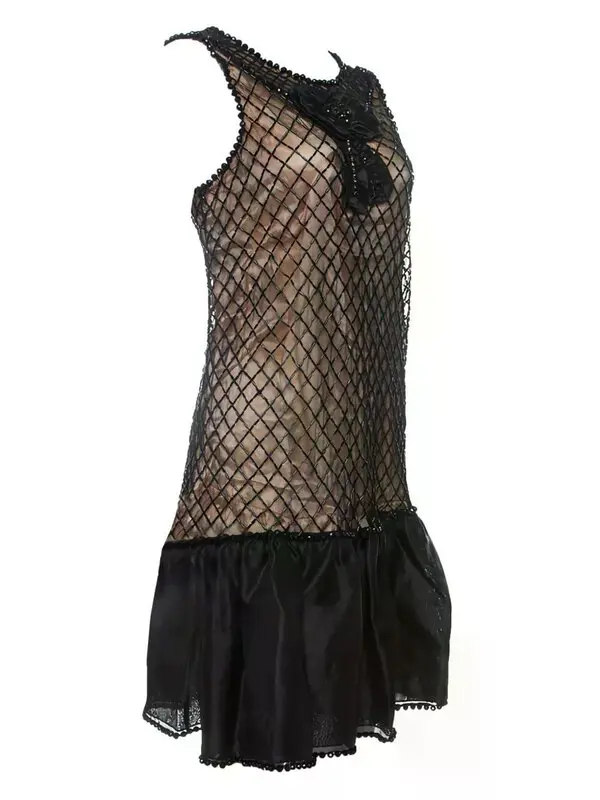Valentino Garavani Beaded Silk Dress - Black