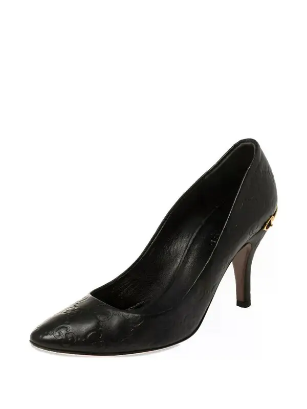 Gucci Adina Leather Point-toe Pumps