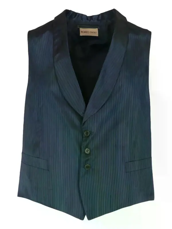 ROMEO GIGLI 1990s Striped Waistcoat