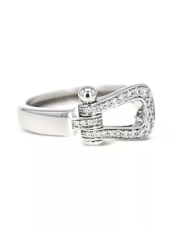 FRED 18k White Gold Force 10 Diamond Ring