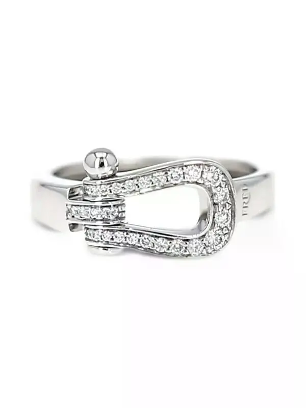 FRED 18k White Gold Force 10 Diamond Ring