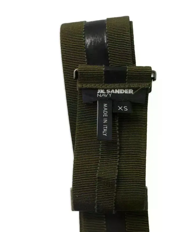 JIL SANDER Canvas And Leather Belt