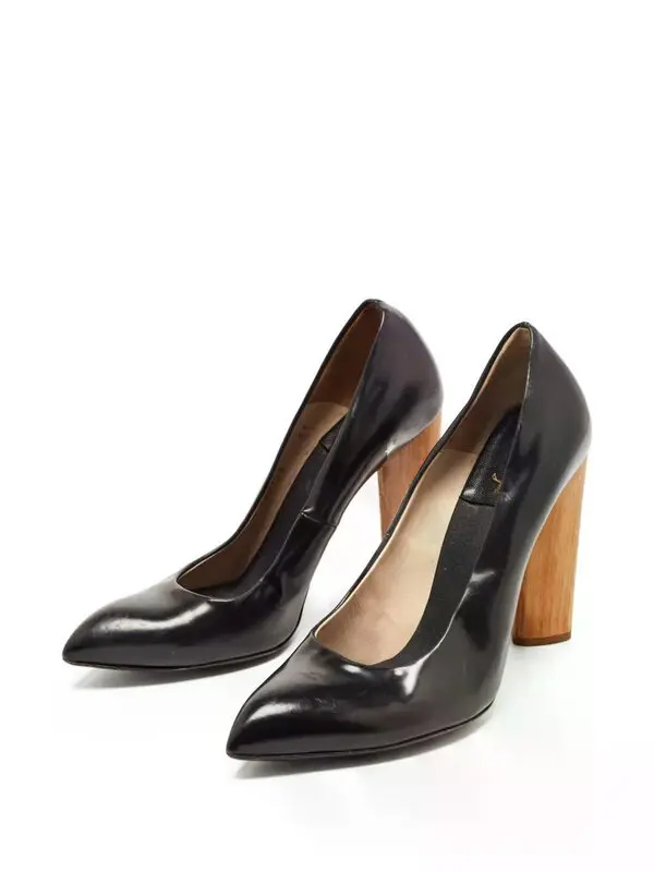 Saint Laurent 120mm Leather Heeled Pumps