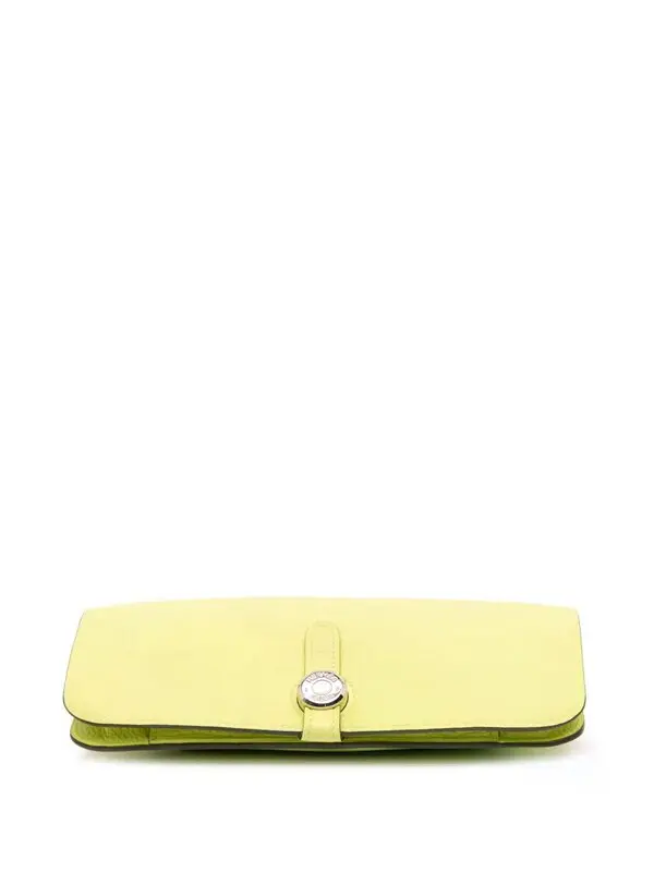 Hermès 2022 Togo Dogon Duo Wallet Gm Long Wallets - Yellow