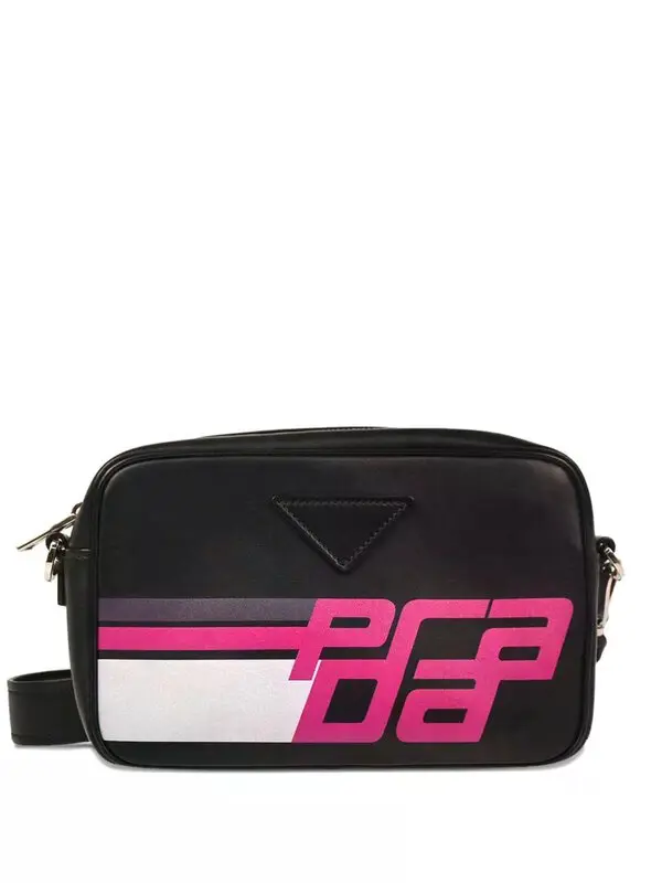 Prada 2010s Racing Logo Camera Bag - Black
