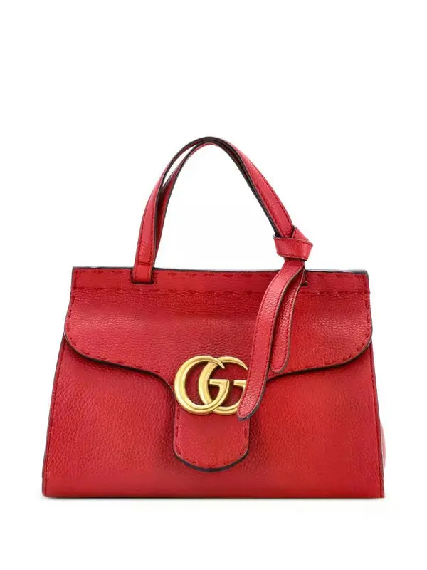 Gucci Gg Marmont Top Handle Mini Satchel