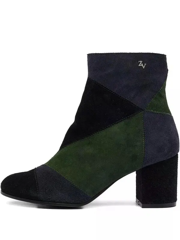 Zadig&Voltaire Patchwork Block-heel Boots - Green