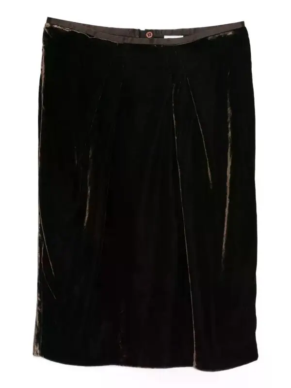 Giorgio Armani 1990s Pleated Midi Skirt