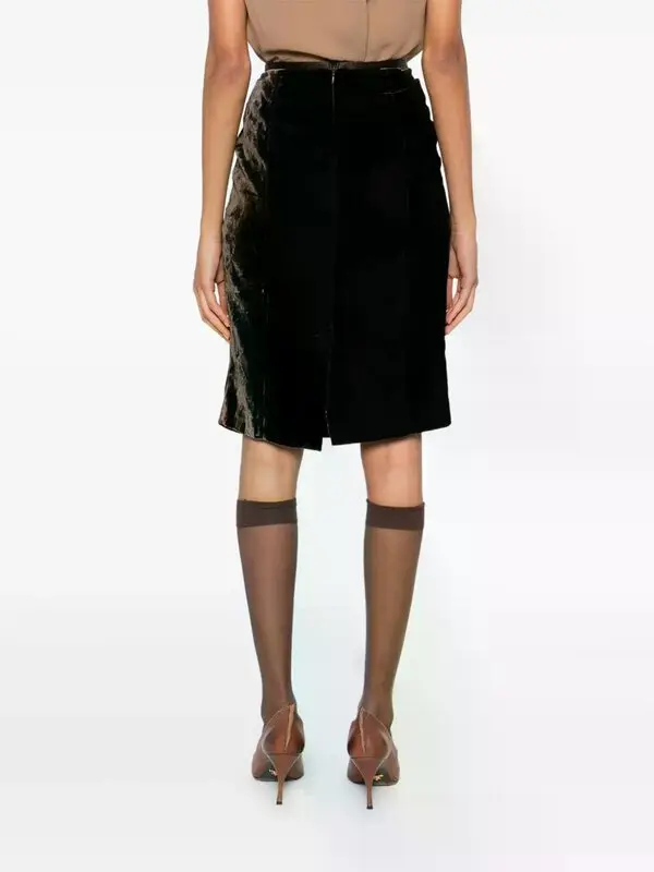 Giorgio Armani 1990s Pleated Midi Skirt