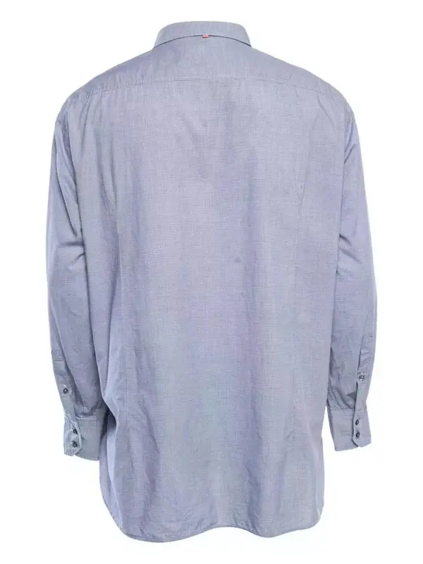 BOSS Cotton Checked Shirt - Blue
