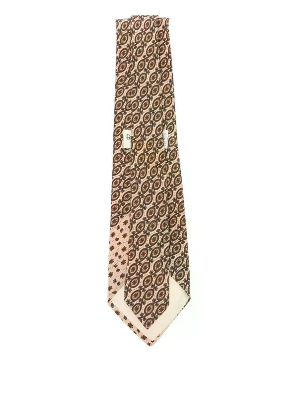 Giorgio Armani 1990s Patterned Silk Tie