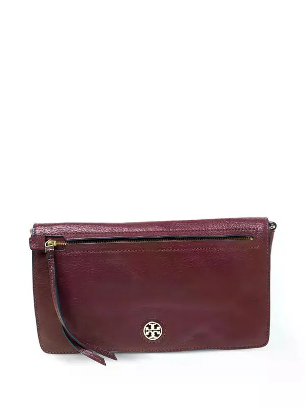 Tory Burch Leather Zip Pocket Crossbody Bag