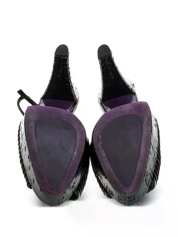 Miu Miu 135mm Patent Leather Slingback Sandals