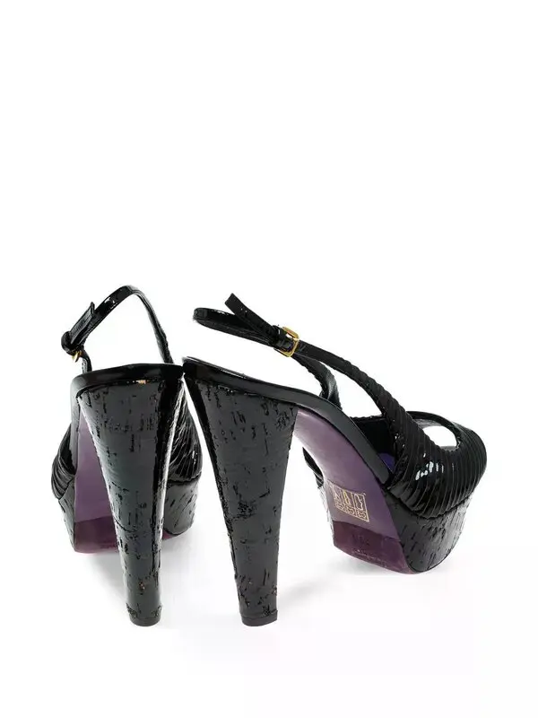 Miu Miu 135mm Patent Leather Slingback Sandals