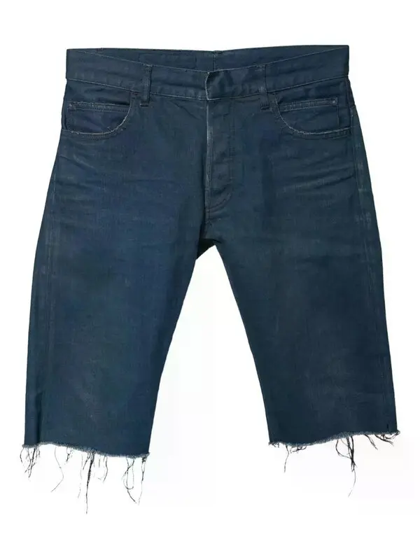Balmain Frayed Denim Shorts