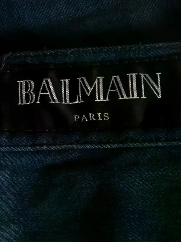Balmain Frayed Denim Shorts