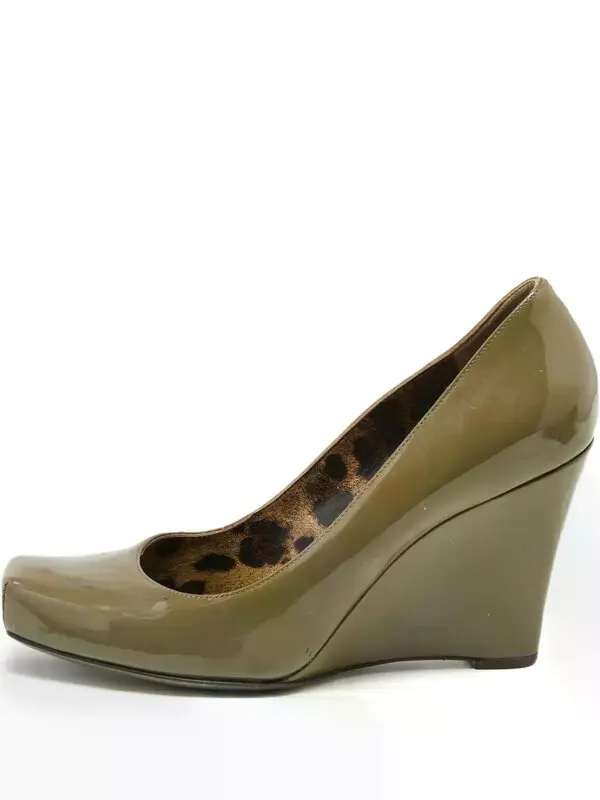 Dolce & Gabbana 80mm Patent Leather Wedge Pumps