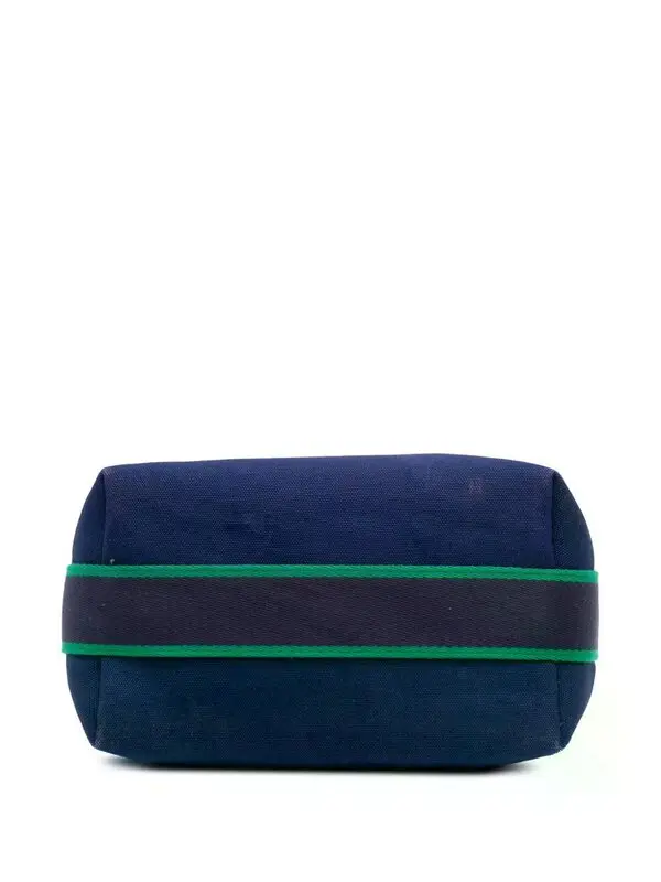 Hermès Canvas Bride A Brac Case Vanity Bag - Blue