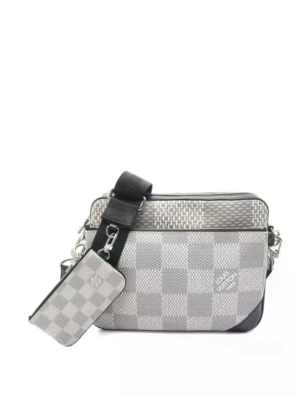 LOUIS VUITTON Damier Graphite Antarctica Shoulder Bag - Grey