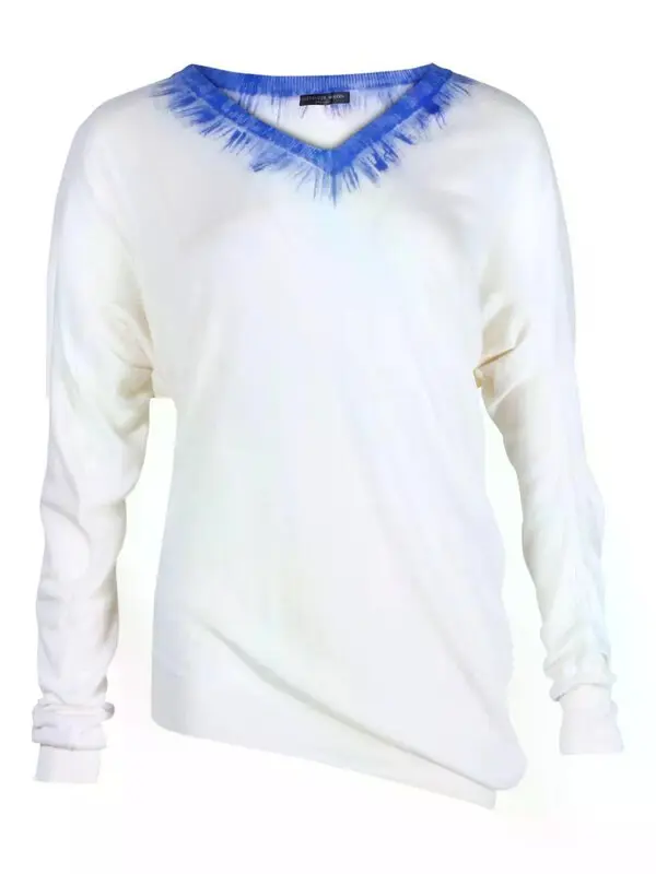 Alexander McQueen V-neck Sweater - White