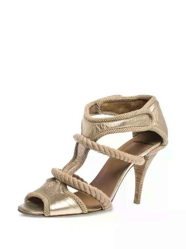 Pierre Hardy Rope-detail Leather Sandals