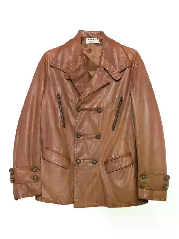 A.N.G.E.L.O. VINTAGE CULT 1990s Double-breasted Leather Coat