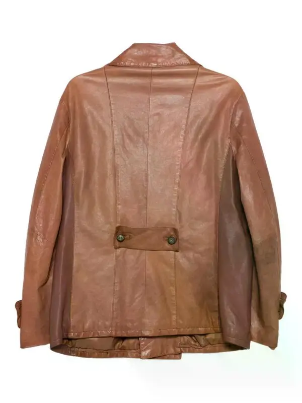 A.N.G.E.L.O. VINTAGE CULT 1990s Double-breasted Leather Coat