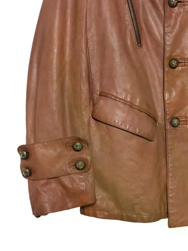 A.N.G.E.L.O. VINTAGE CULT 1990s Double-breasted Leather Coat