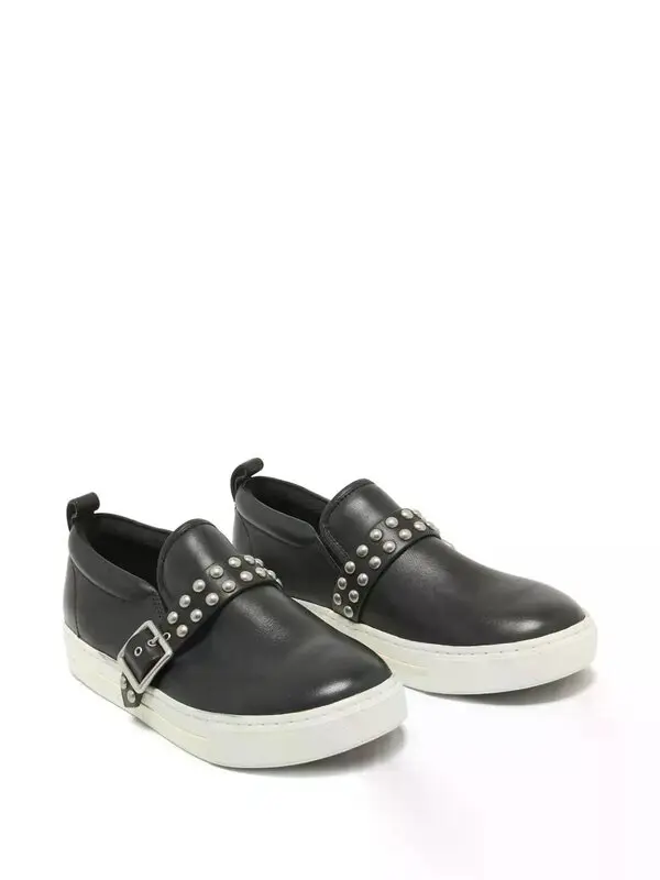 Marc Jacobs Buckle-embellished Leather Sneakers