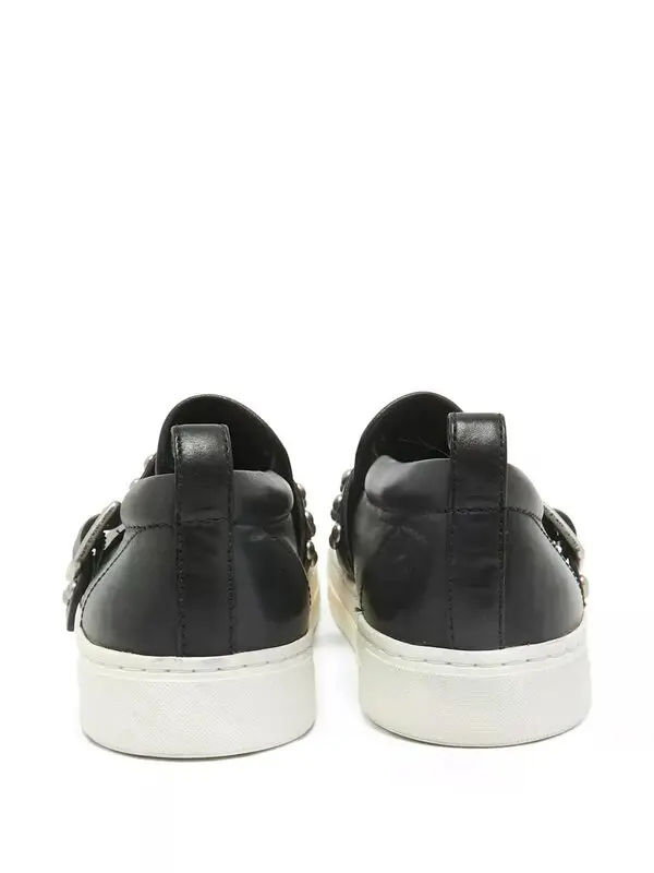 Marc Jacobs Buckle-embellished Leather Sneakers