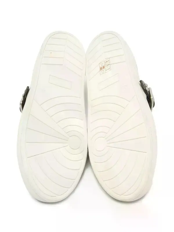 Marc Jacobs Buckle-embellished Leather Sneakers