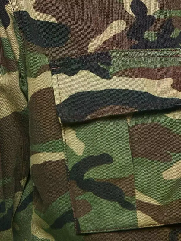 Saint Laurent Camouflage Patch-detail Jacket
