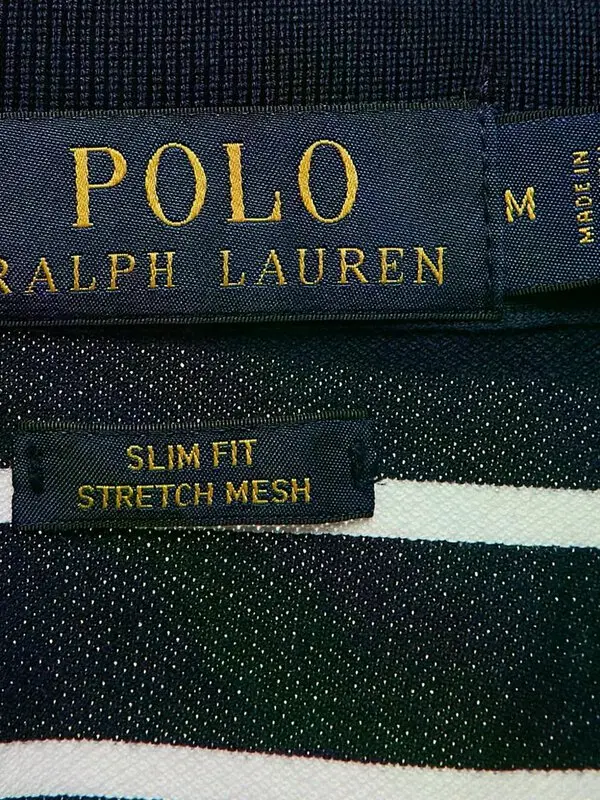 Polo Ralph Lauren Pre-owned Striped Polo Shirt - Blue